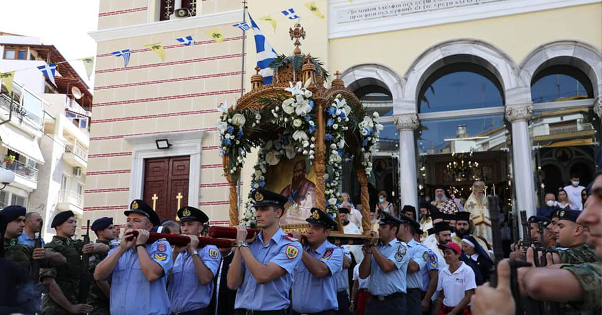 Καβάλα: Πανηγυρική πολυαρχιερατική Θεία Λειτουργία στον Ιερό Καθεδρικό ...